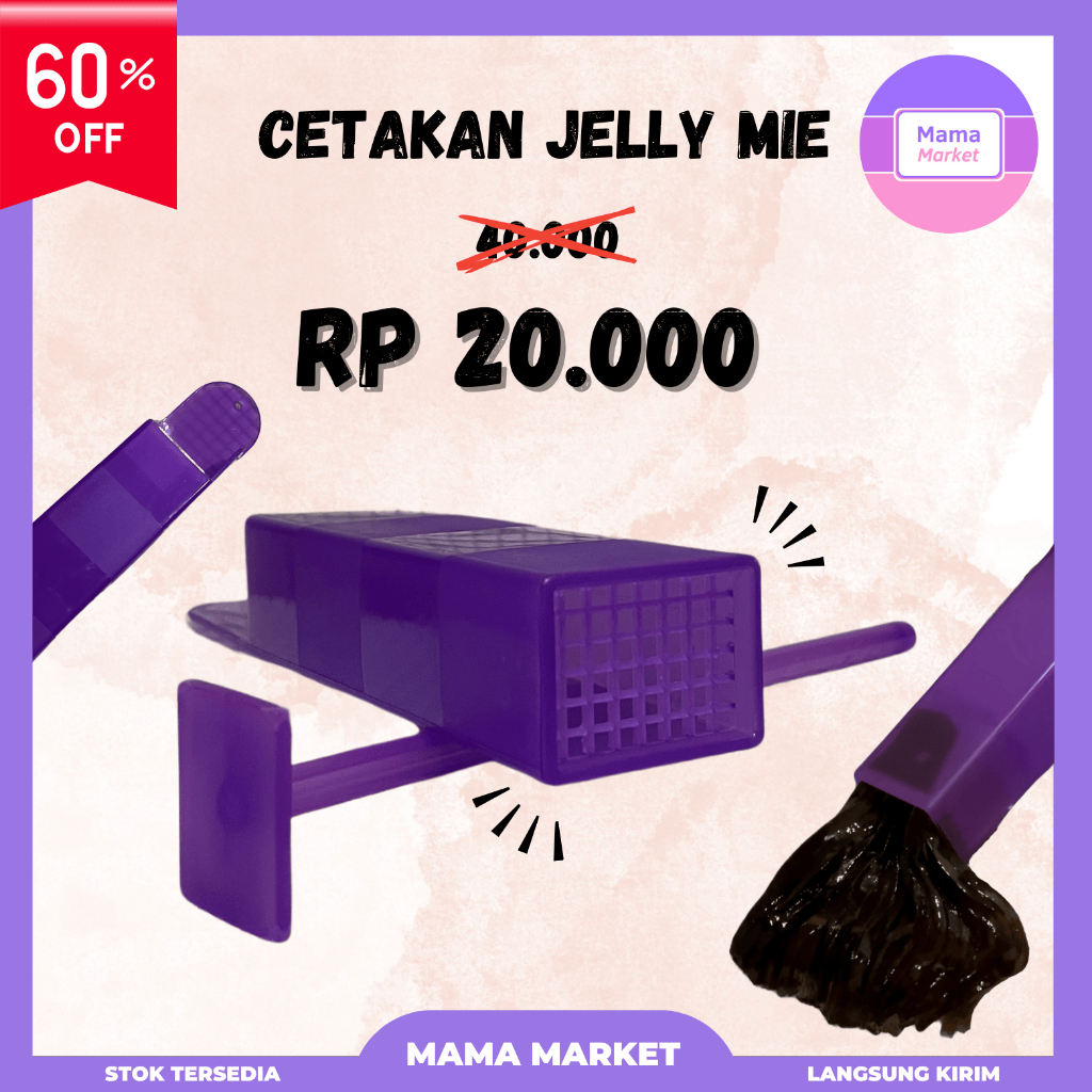 Jual Cetakan Jelly Mie Lurus Panjang Agar Gratis Resep Es Jelly ...