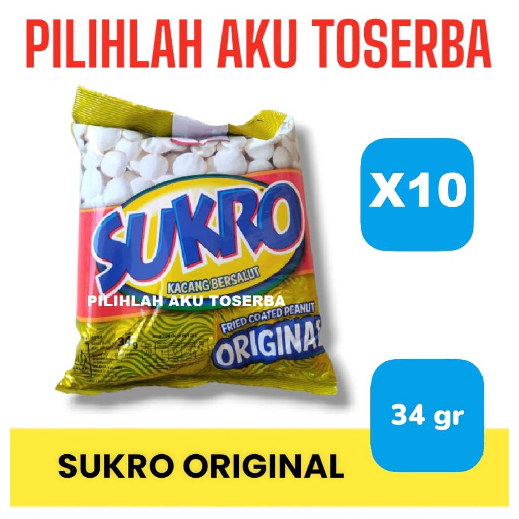 Jual Dua Kelinci Kacang SUKRO ORIGINAL 34 gram - ( HARGA PER 10 BUNGKUS ...
