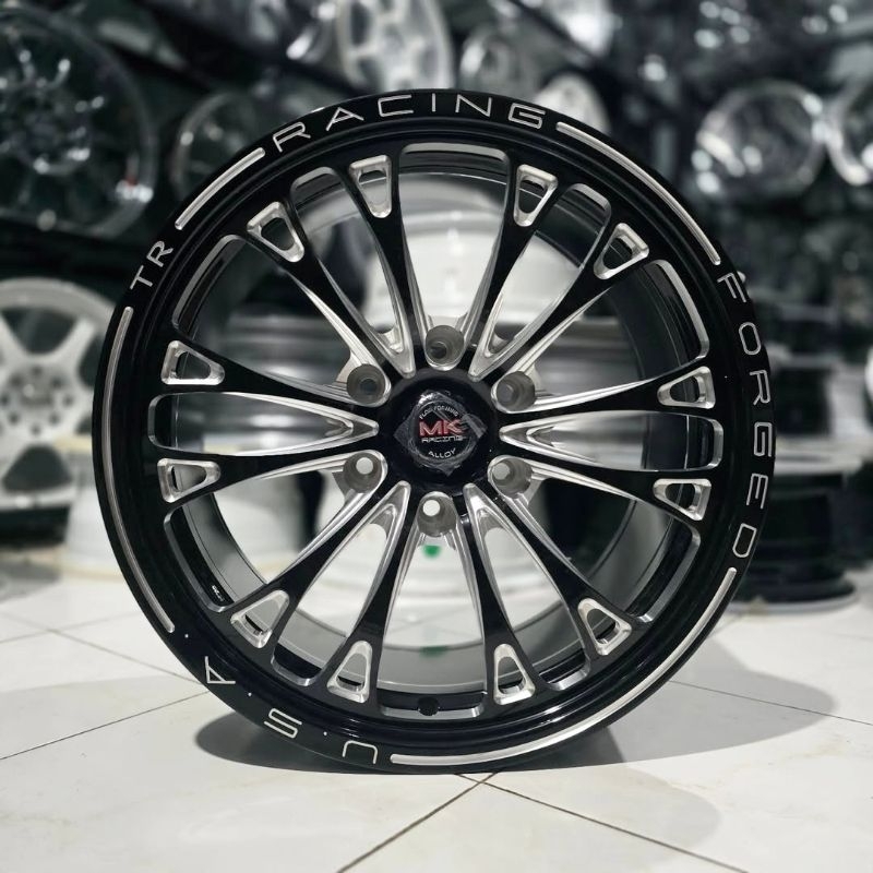 Jual velg mobil r18 MK TR RACING ring 18 velg racing mobil Pajero velg mobil Fortuner triton ...