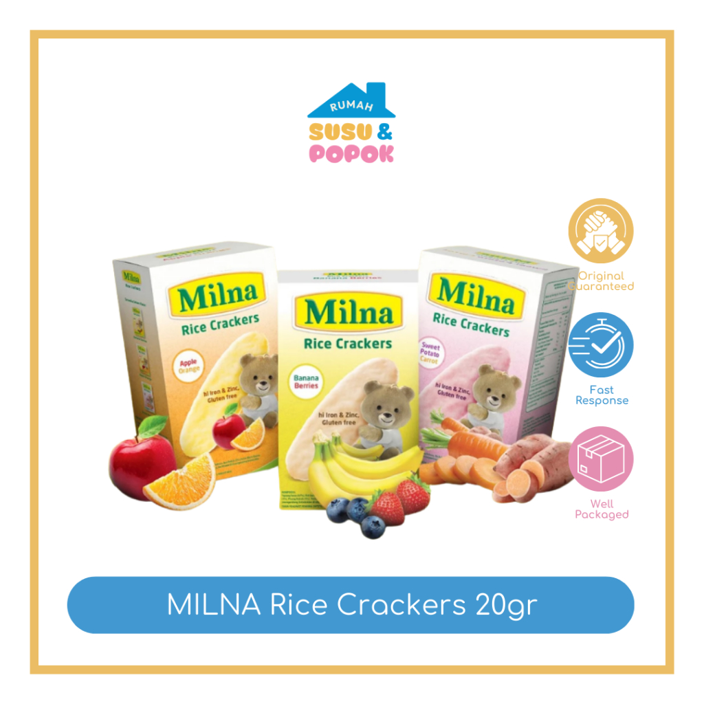 Jual Milna Rice Crackers 20gr | Shopee Indonesia