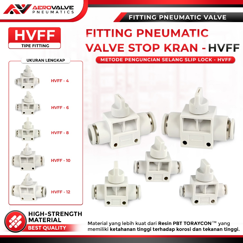 Jual MHVFF Fitting Hand Valve / Kran Valve Pneumatic Selang HVFF | Shopee Indonesia