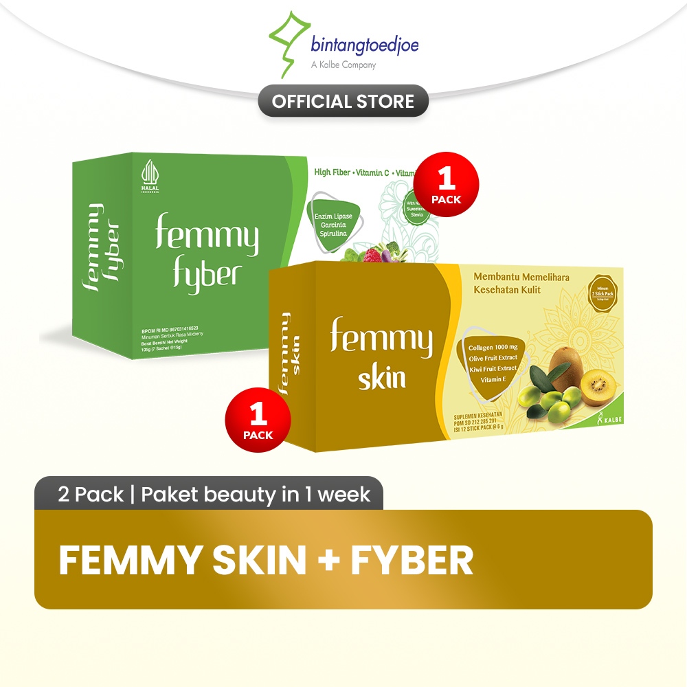 Jual Paket Femmy Beauty 1 Minggu - Minuman Collagen & Diet Fiber ...