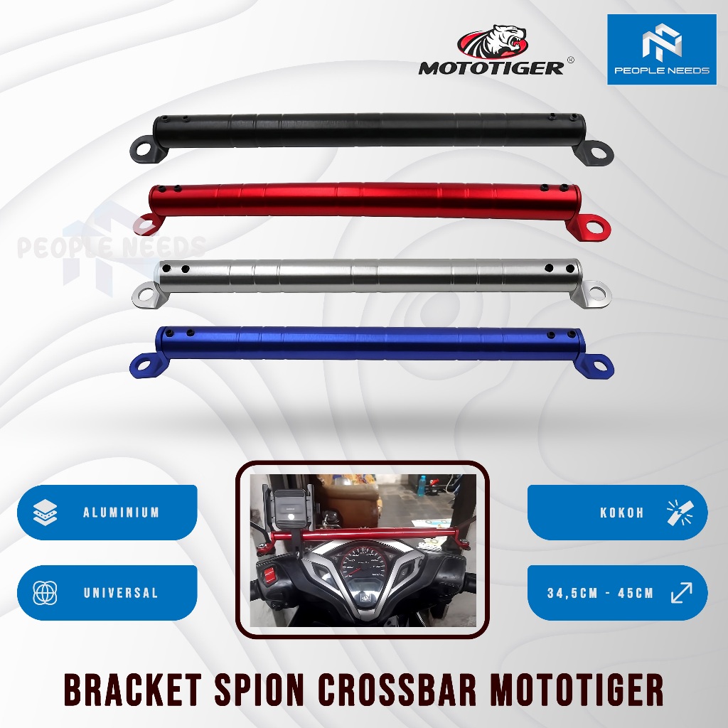 Jual Bs MOTOTIGER Breket Spion Crossbar Multifungsi 34,5-45 Cm ...
