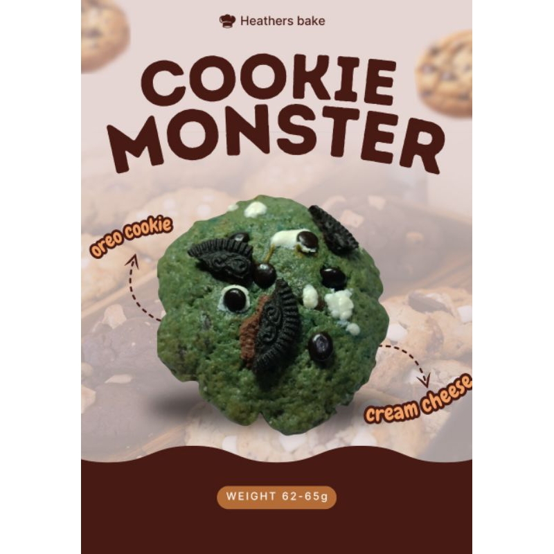 Jual Softcookies varian Cookie Monster//Heathers Bake Cookie Monster ...