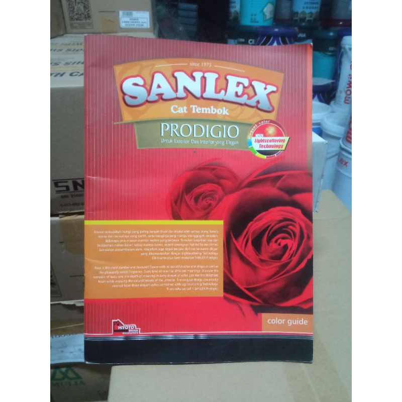 Jual Majalah contoh warna cat tembok Sanlex katalog warna cat Sanlex ...