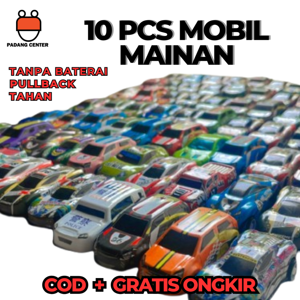 Jual MOBIL MAINAN 10 PCS ANAK DARI BESI TAHAN BANTING, TIDAK GAMPANG ...