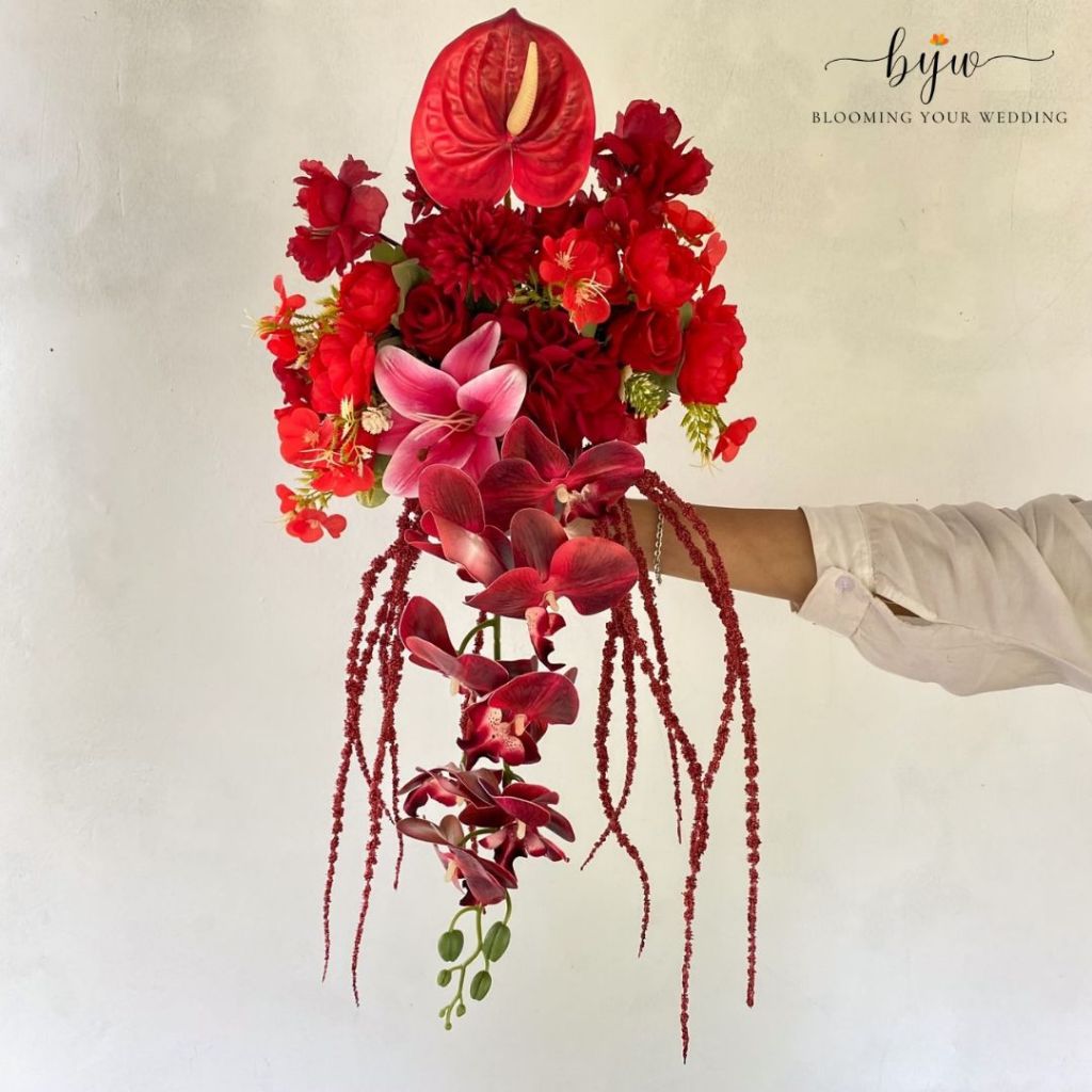 Jual premium hand bouquet wedding hand buket pernikahan buket wedding ...