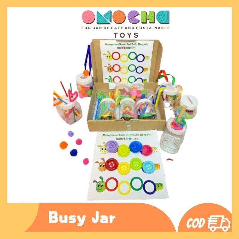 Jual Omocha Toys - Busy Jar Montessori Toys Mainan Sensori Edukasi Anak ...