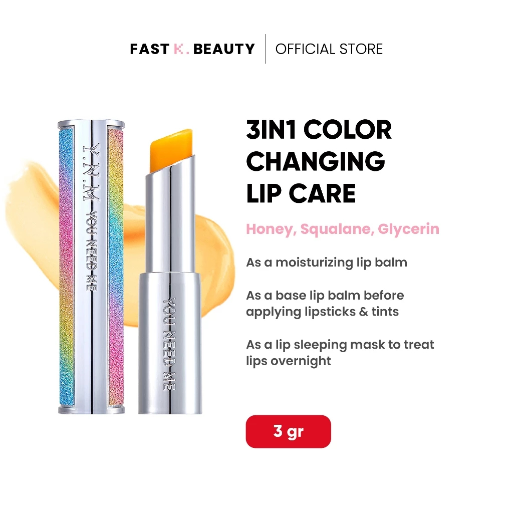 Jual ynm lip balm rainbow honey 3in1 color changing lip care (made in ...