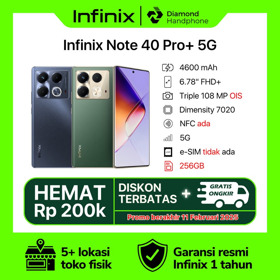 Jual Infinix Note 40 Pro Plus 5G 12/256 12/256GB Note 40 Pro+ 5G 12GB ...