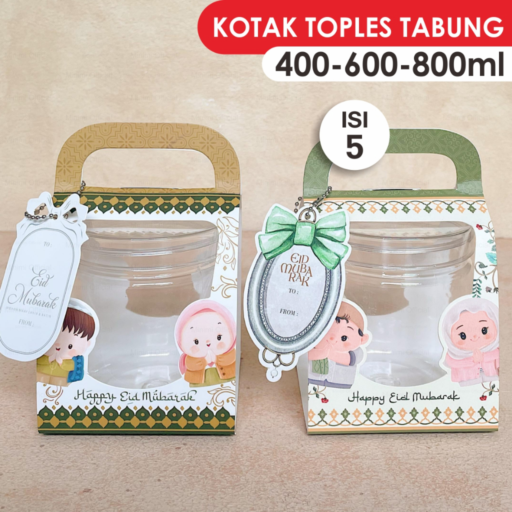 Jual READY STOCK Kotak Toples Tabung Box Kue Kering 600ml 800ml | Box ...