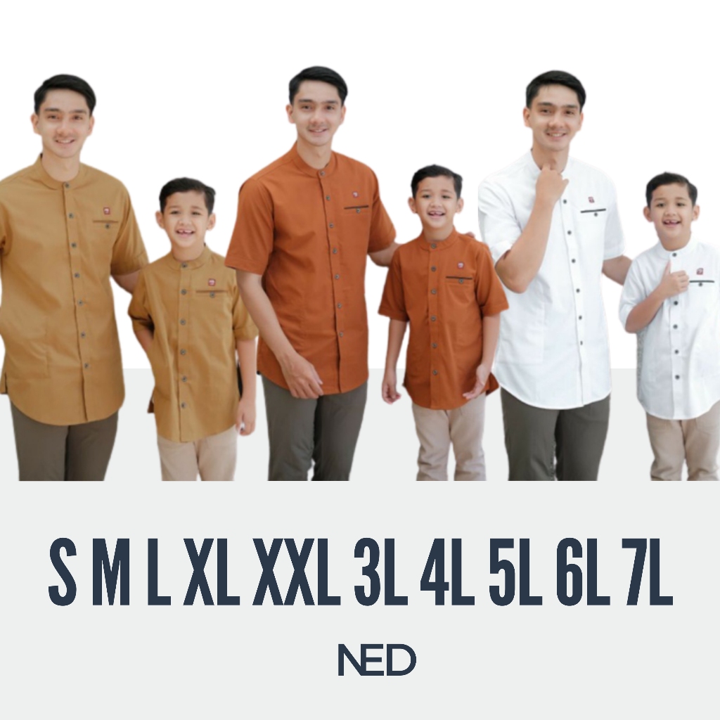 Jual Couple kemeja koko ayah anak laki laki Lengan Pendek baju muslim terbaru 2025 Burgundy ...