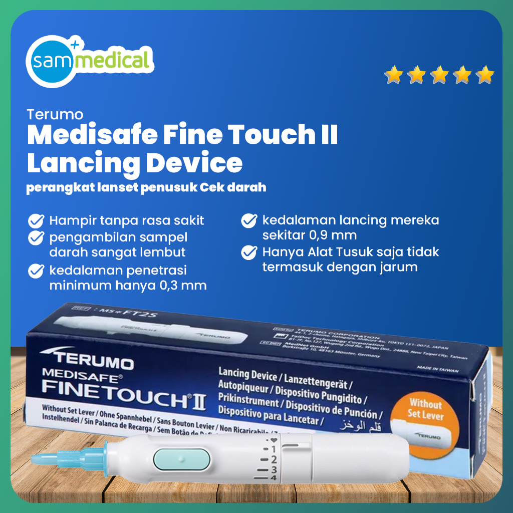 Jual Terumo Medisafe Fine Touch Alat Lancet / Lancing Device only ...