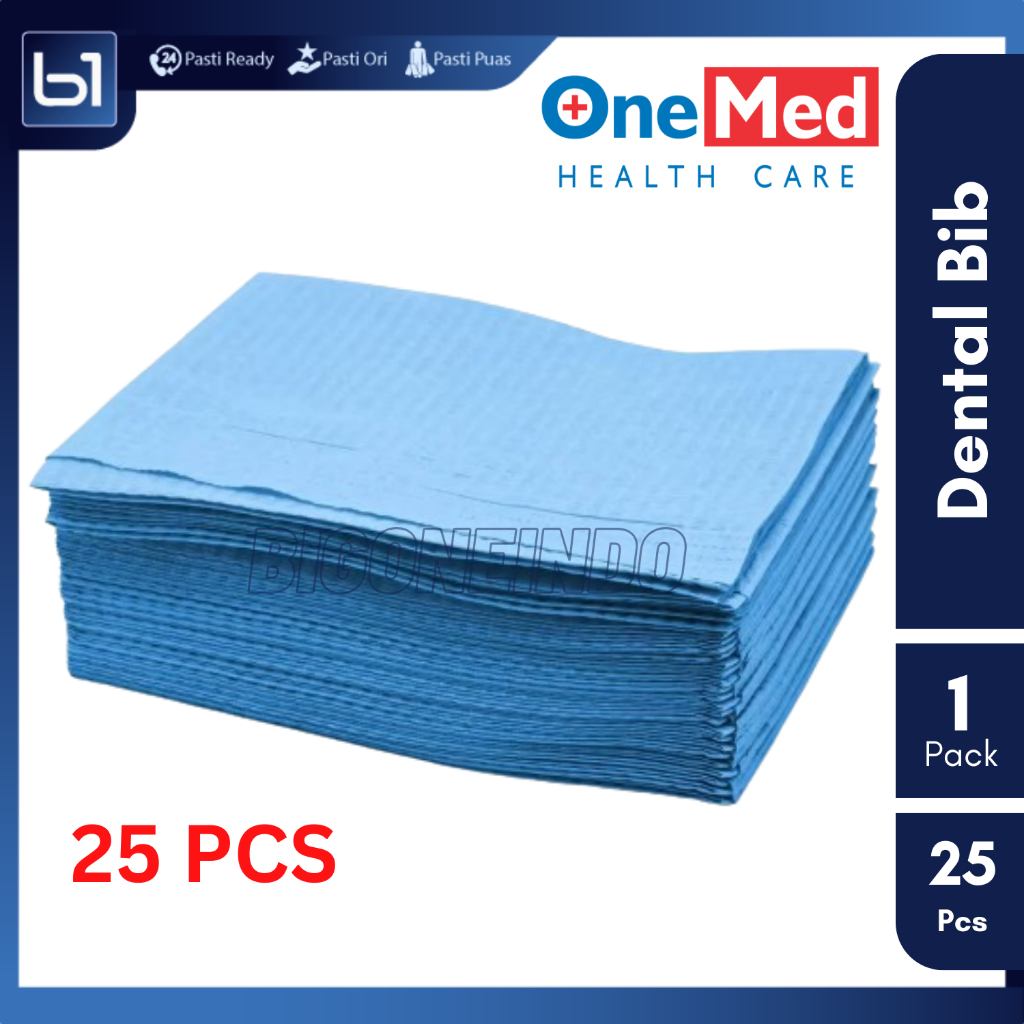 Jual Dental Bib OneMed isi 25 pcs, Polybib Polibib Celemek Apron Pasien ...