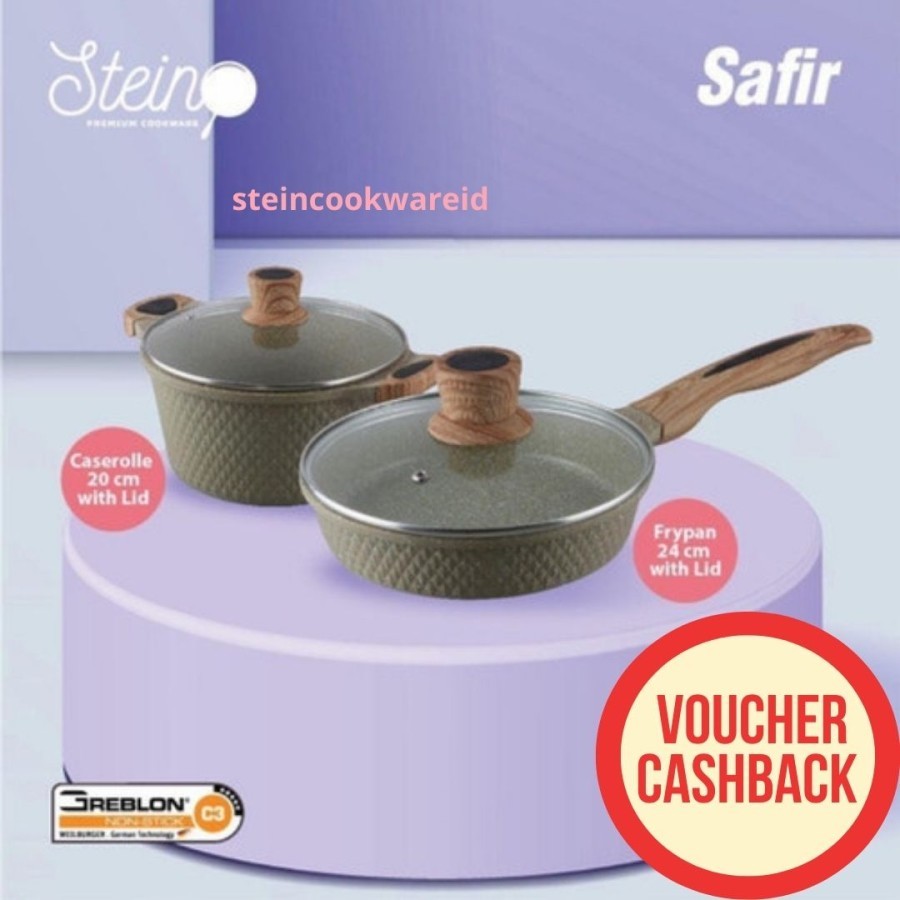 Jual Stein Cookware Paket Safir Set (20cm + 24cm) | Shopee Indonesia