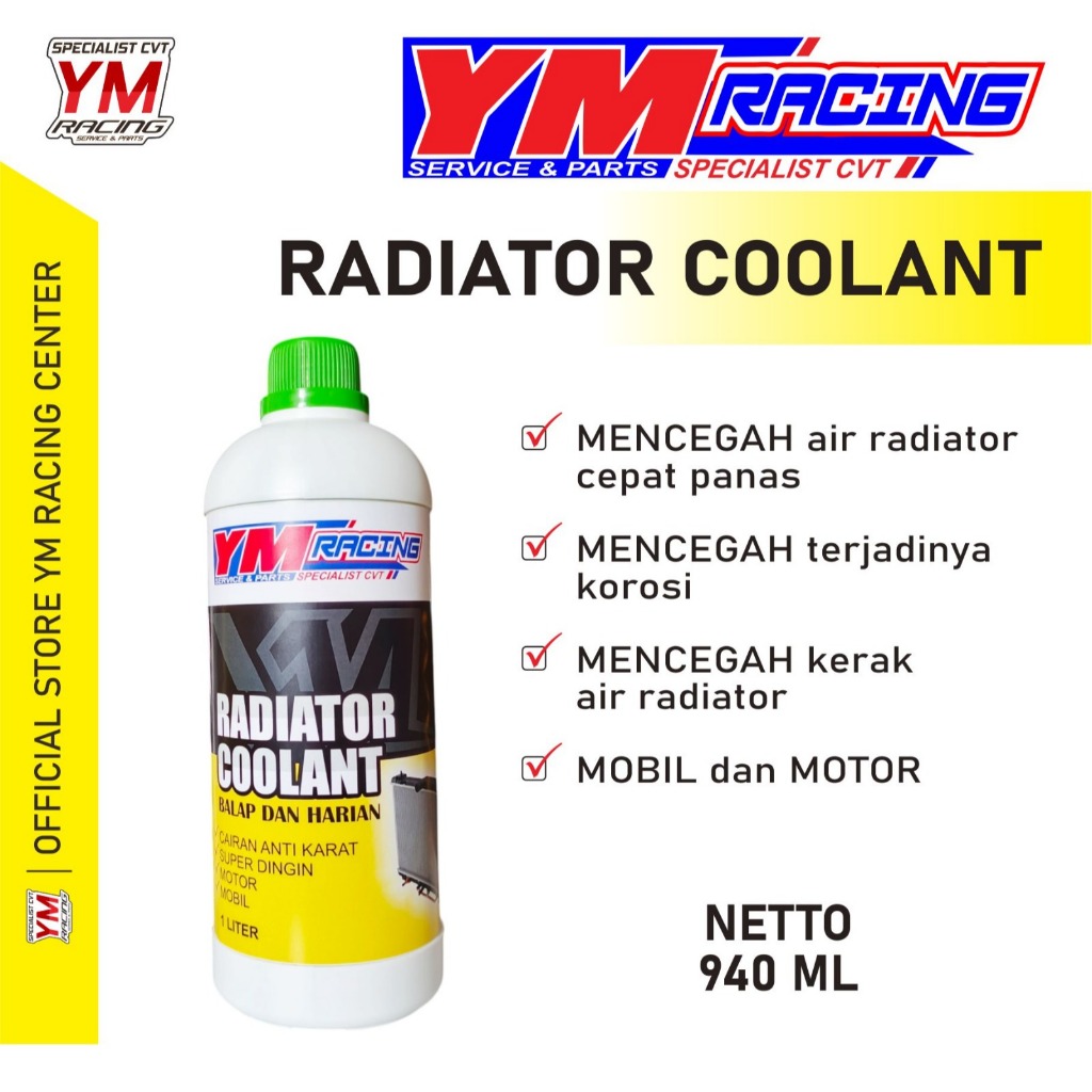 Jual AIR RADIATOR COOLANT 940 ML / 500 ML / AIR RADIATOR ANTIFREEZE ...