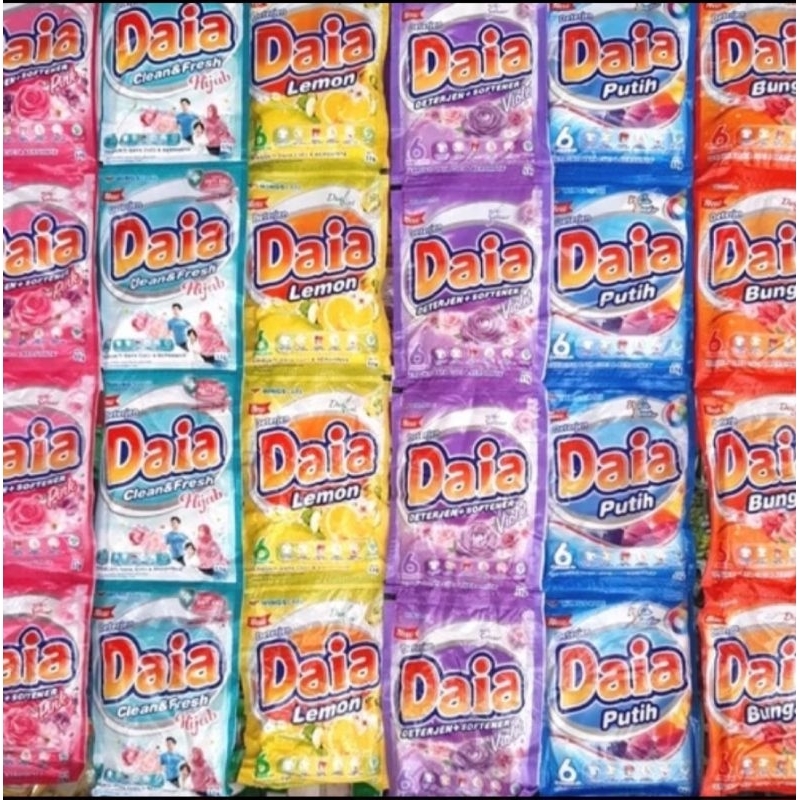 Jual Daia Powder Detergent 47gr renceng (Eceran Rp1.000) | Shopee Indonesia