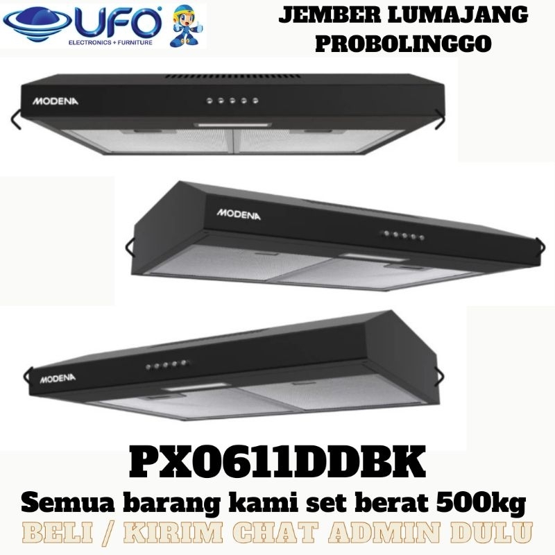 Jual Modena PX0611DBBK Cooker Hood Slim filtrex 60 Cm | Shopee Indonesia