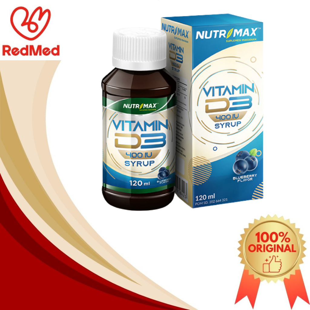 Jual NUTRIMAX VIT D3 400 IU SIRUP 120ML | Shopee Indonesia