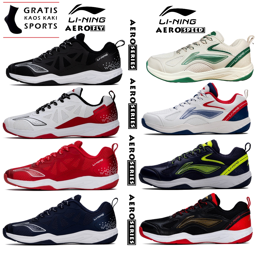 Jual Sepatu Badminton Lining Aero Speed Aerofly Ultraforce Original ...