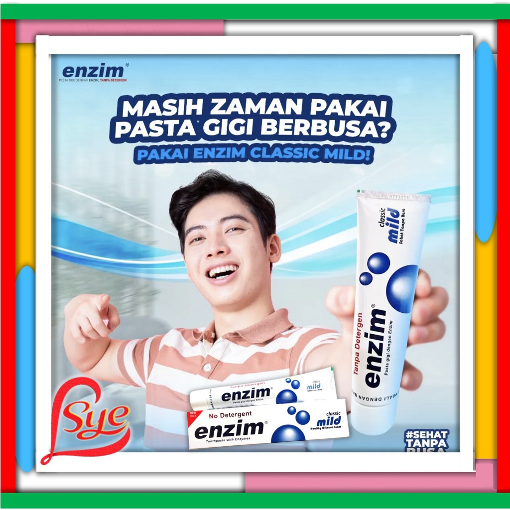 Jual Enzim Pasta Gigi Classic Mild - Odol Penyegar Mulut - Toothpaste ...