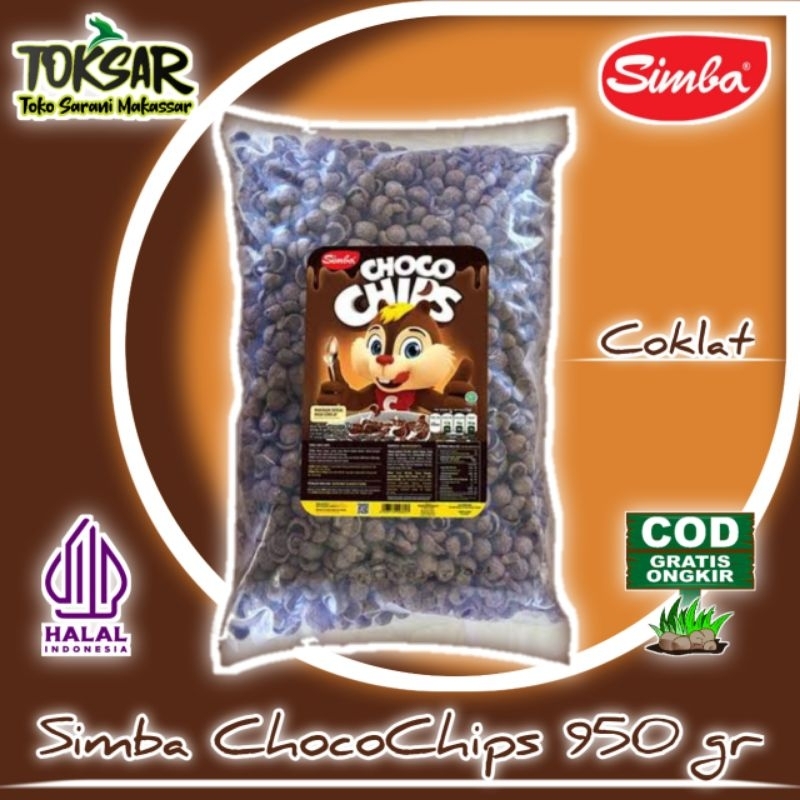 Jual ChocoChips Simba 950 gram (Free Packing Dos!) | Sereal Simba ...