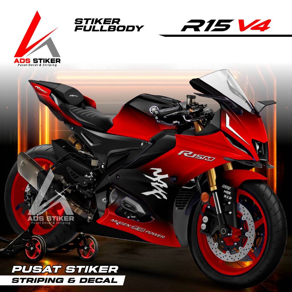 Jual Decal R15 V4 Fullbody - Stiker R15 - Sticker Striping R15 Variasi ...