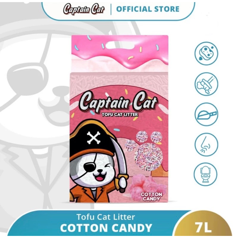 Jual Pasir Kucing Tofu CAPTAIN 7L | Shopee Indonesia