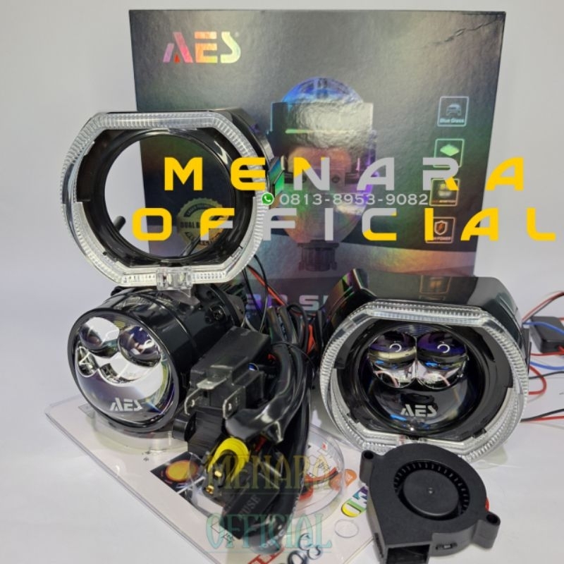 Jual paket combo hemat biled aes turbo se dlb dual low beam ukuran 2,5 ...