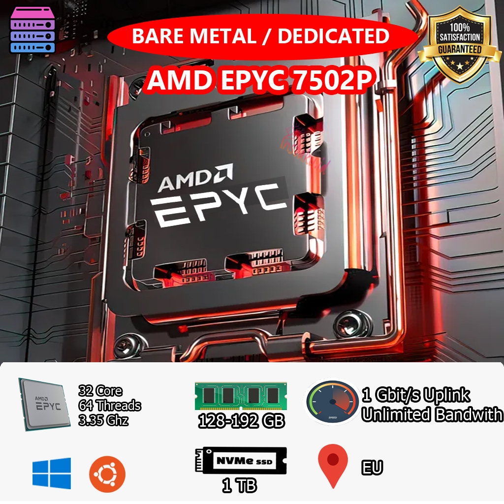 Jual AMD EPYC 7502P Dedicated Server / Bare Metal | Shopee Indonesia