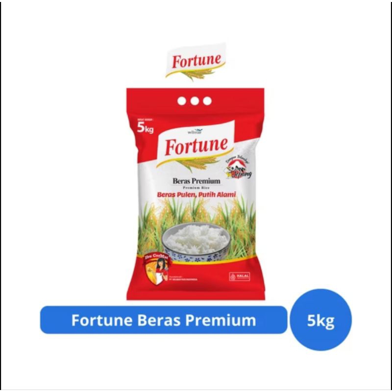 Jual FREE PACKING- Fortune Beras Premium 5kg | Shopee Indonesia