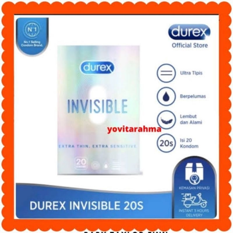 Jual DUREX INVISIBLE KONDOM CONDOM 20 pcs berpelumas | Shopee Indonesia