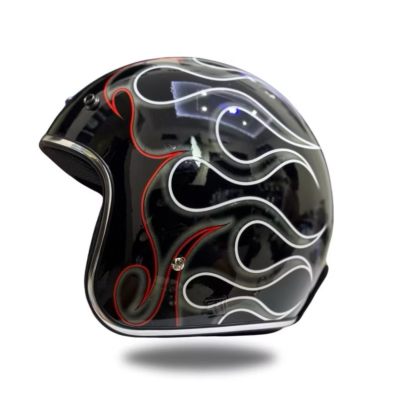 Jual Helm Bogo Api Vintage List Chrome SNI | Shopee Indonesia