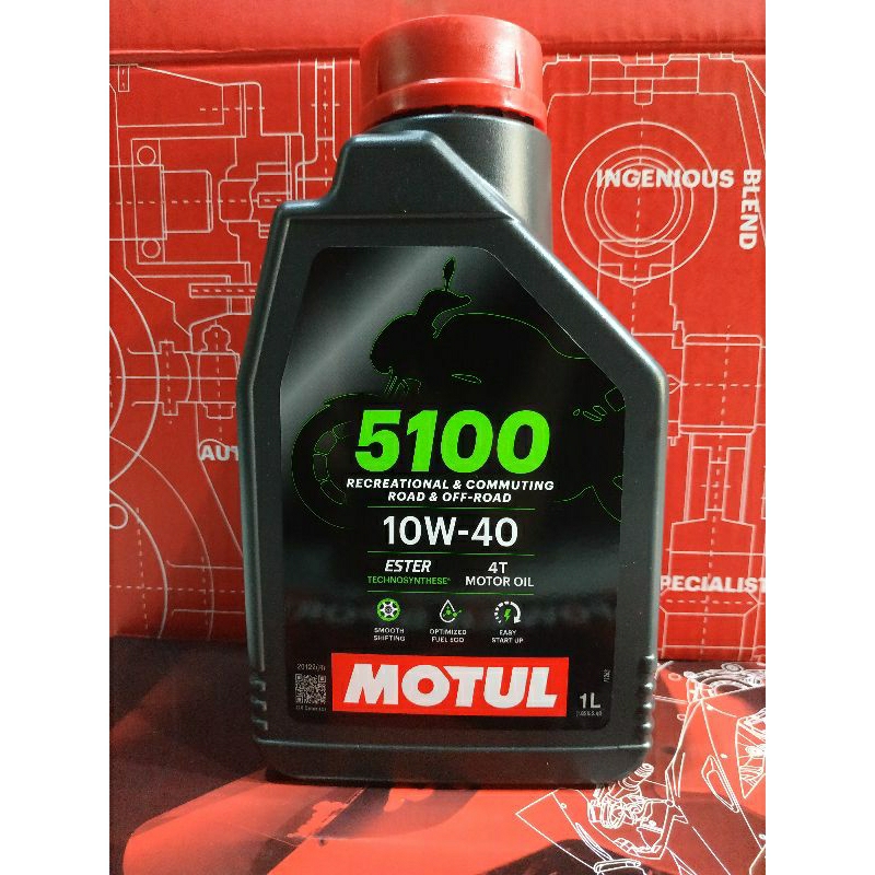 Jual Oli Mesin Motul 5100 Ester 10W-40 | Shopee Indonesia