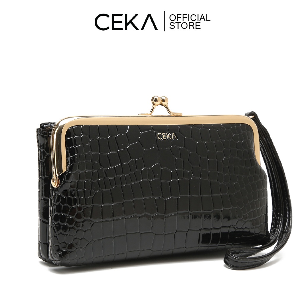 Jual CEKA Dompet Panjang Wanita Tas Clutch Wanita Kulit Croco - Savnion ...