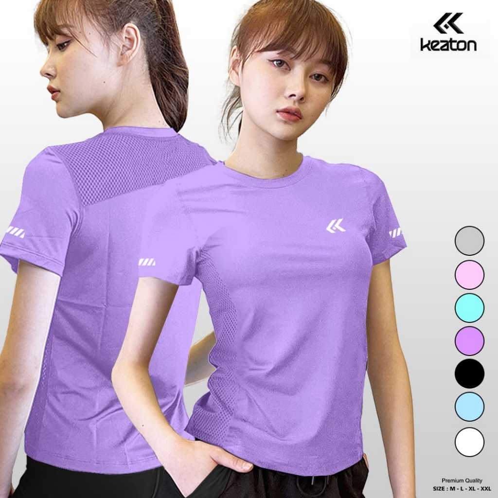 Jual [ MOA LILAC ] JERSEY RUNNING DRY FIT BAHAN PREMIUM BAJU OLAHRAGA ...
