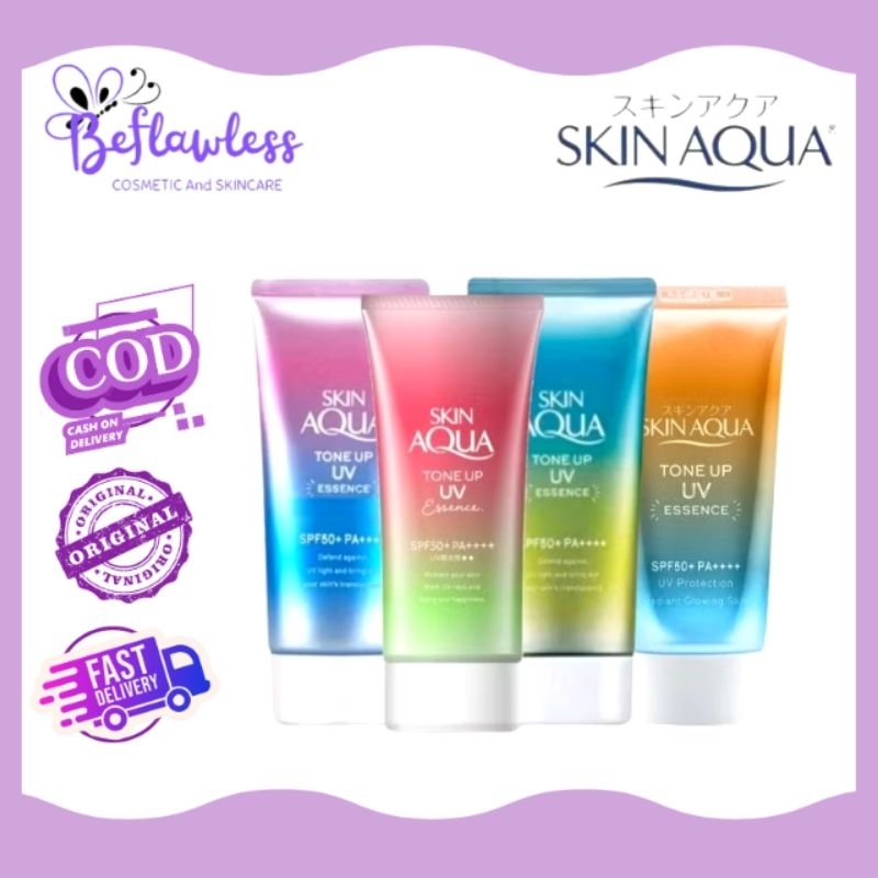Jual SKIN AQUA TONE UP UV ESSENCE SPF50+ PA++++ 40gr | Shopee Indonesia
