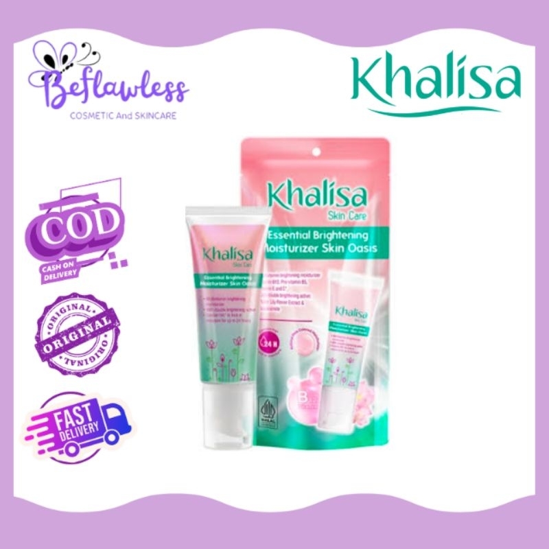 Jual Khalisa Essential Brightening moisturizer Skin Oasis 30gr | Shopee ...