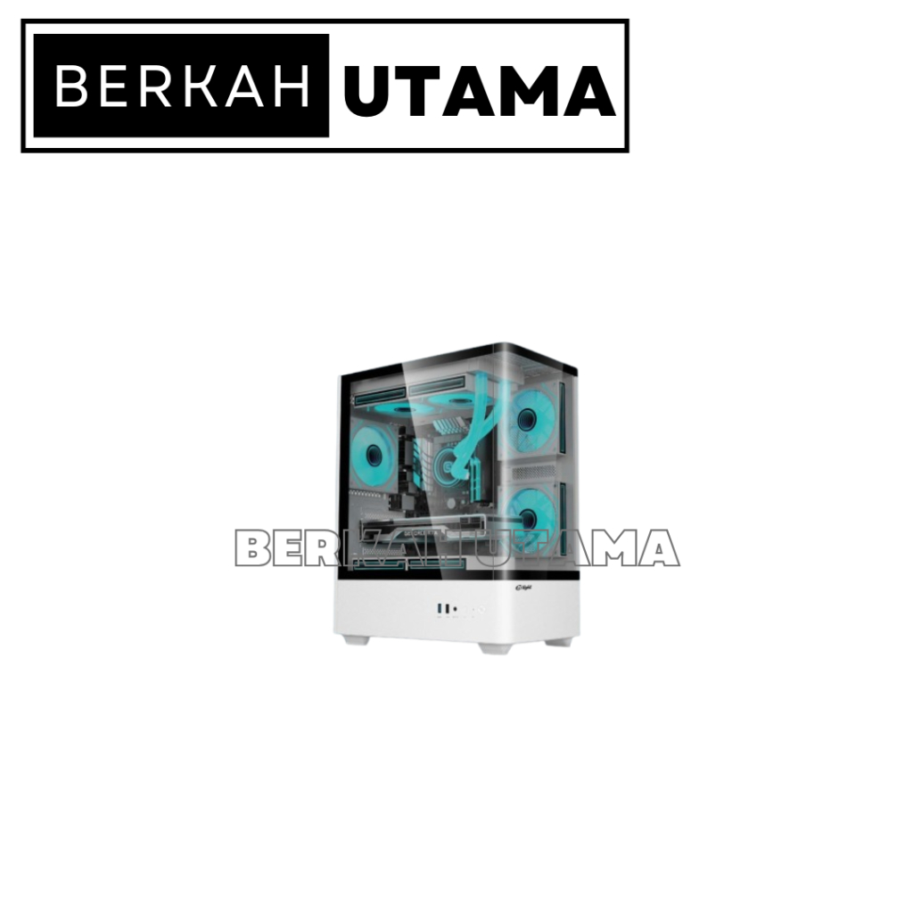 Jual CASING ENLIGHT EN A3 - M-ATX GAMING CASE - WHITE INCLUDED 3 FAN ...