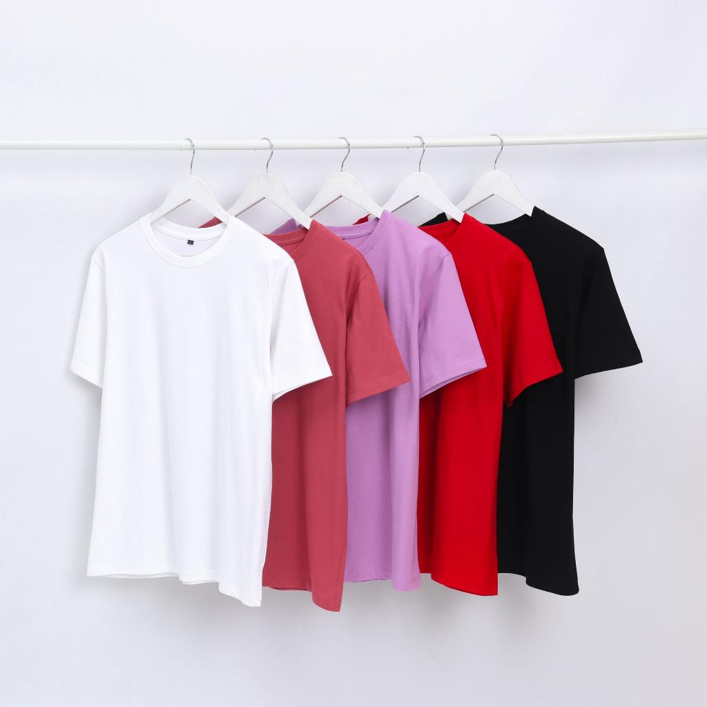 Jual NOBRAND KAOS POLOS BASIC COTTON COMBED 24s - PUTIH NETRAL, BLUSH ...