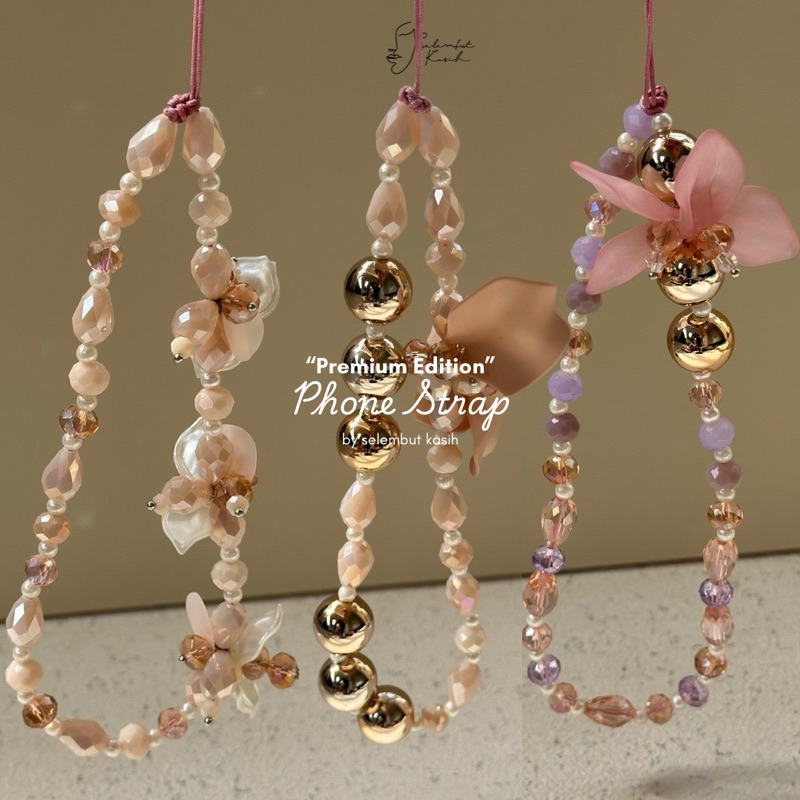 Jual Premium Phone Strap / Phone Charm / Bag Charm / Gantungan HP manik ...