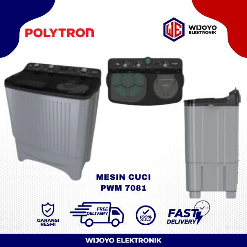 Jual MESIN CUCI 2 TABUNG 7 KG POLY PWM-7081 | Shopee Indonesia