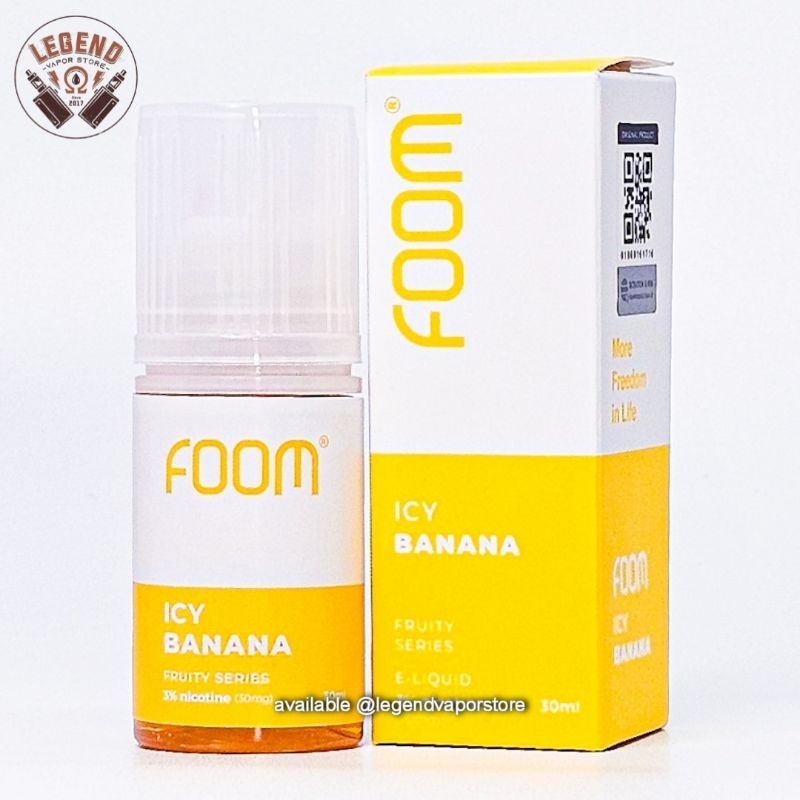 Jual SALT NIC - LIQUID FOOM Icy Banana 30ML 30MG AUTHENTIC | Shopee ...