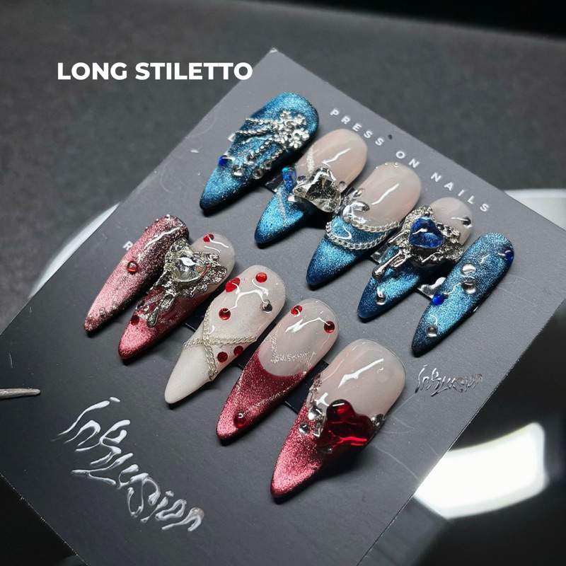 Jual Nail Art Press On Sylus and Zayne Fake Nails Kuku Palsu | Shopee ...