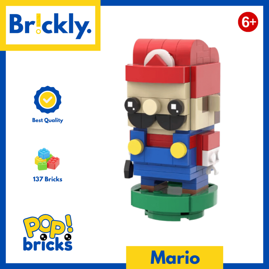 Jual Mario - Brickly POP! Bricks Super Mario Mainan Balok Susun Blocks ...