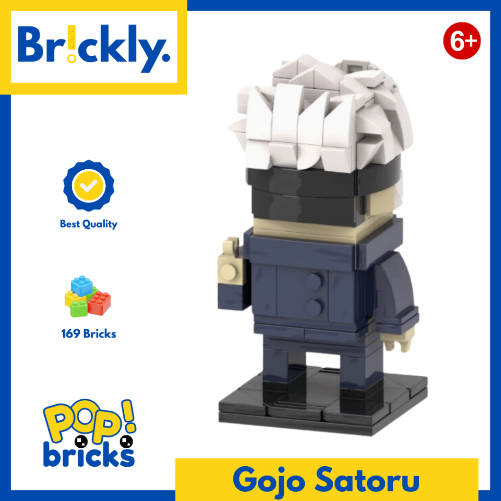Jual Gojo Satoru - Brickly POP! Bricks Jujutsu Kaisen Mainan Balok ...
