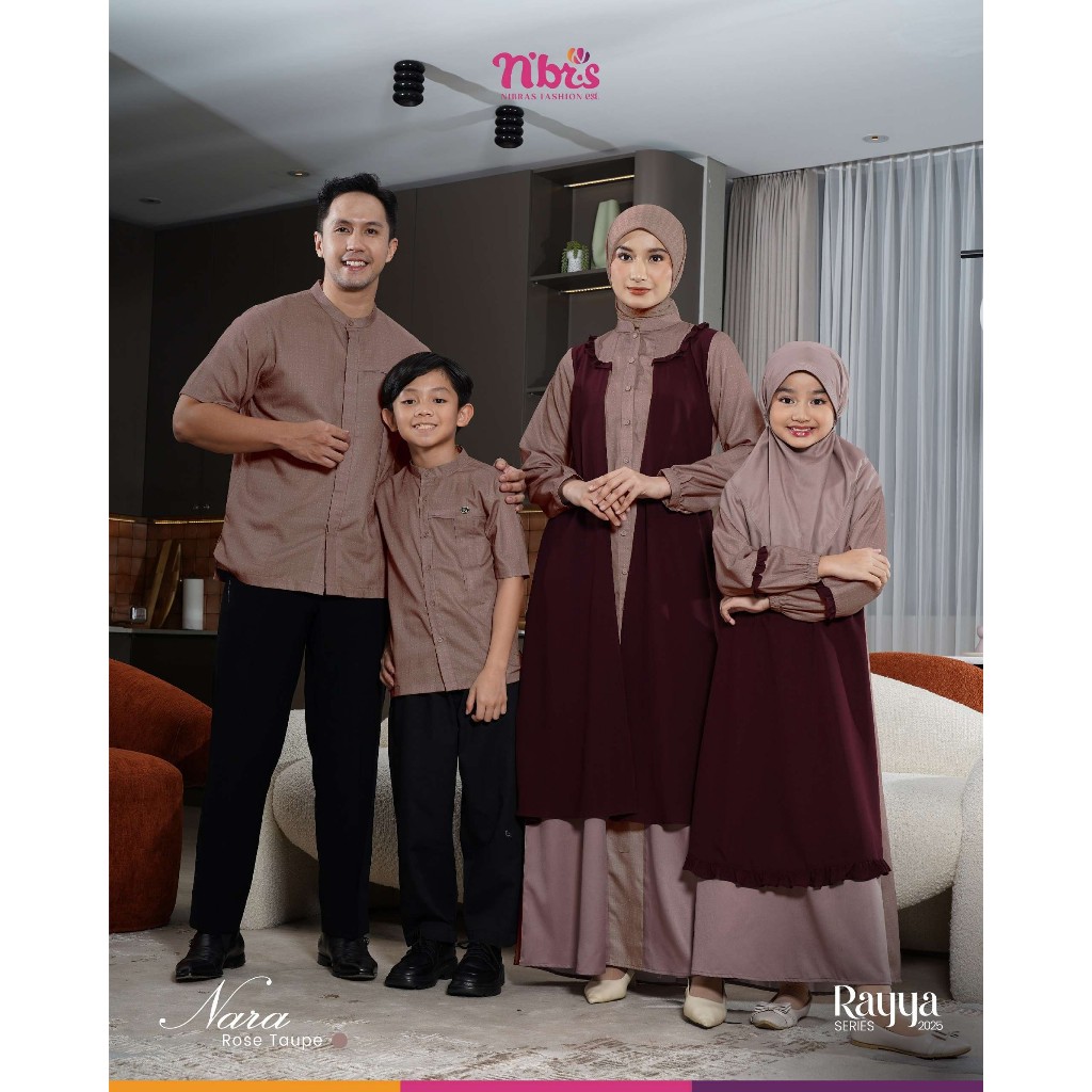 Jual GNT - SARIMBIT NIBRAS 2025 NARA ROSE TAUPE RAYYA SERIES / NIBRAS TERBARU ORI BRANDED ...