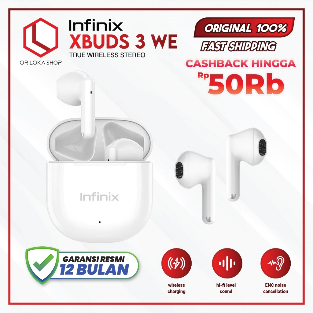 Jual Infinix XBuds 3 WE XE29 TWS Earphone Earbuds - Garansi Resmi ...