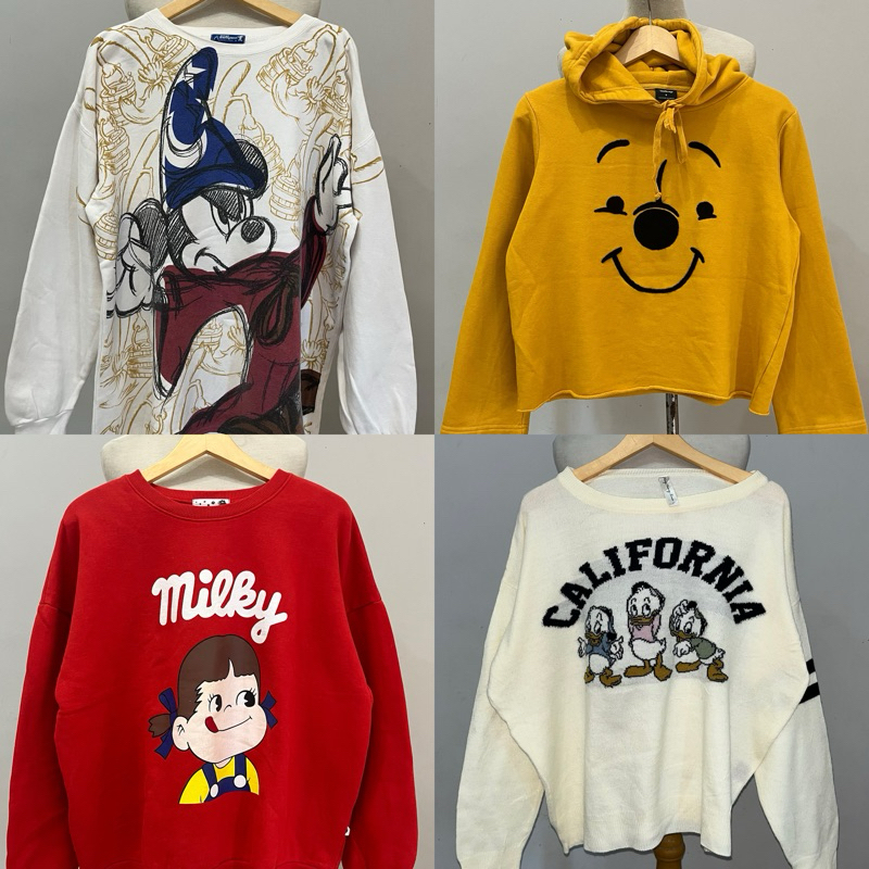 Jual [SALE]PRELOVED CREWNECK SWEATER BRAND GEMOY disney, champion ...