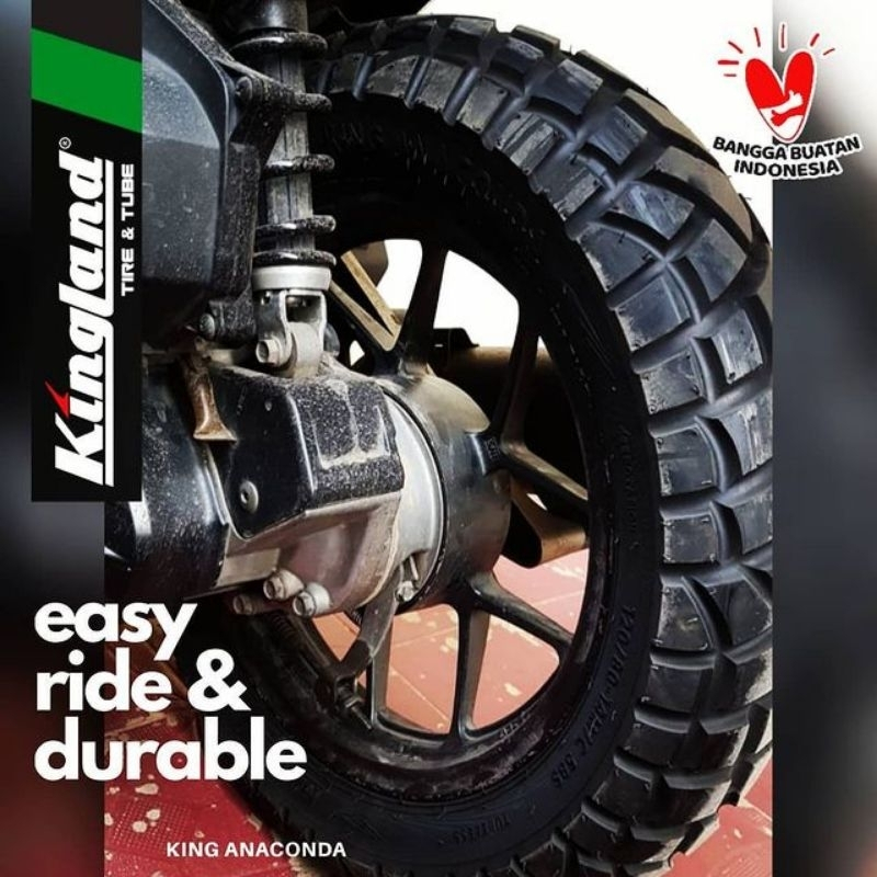 Jual Ban Matic Semi Trail Tubeless Kingland Anaconda 80/90-14 // 90/90 ...